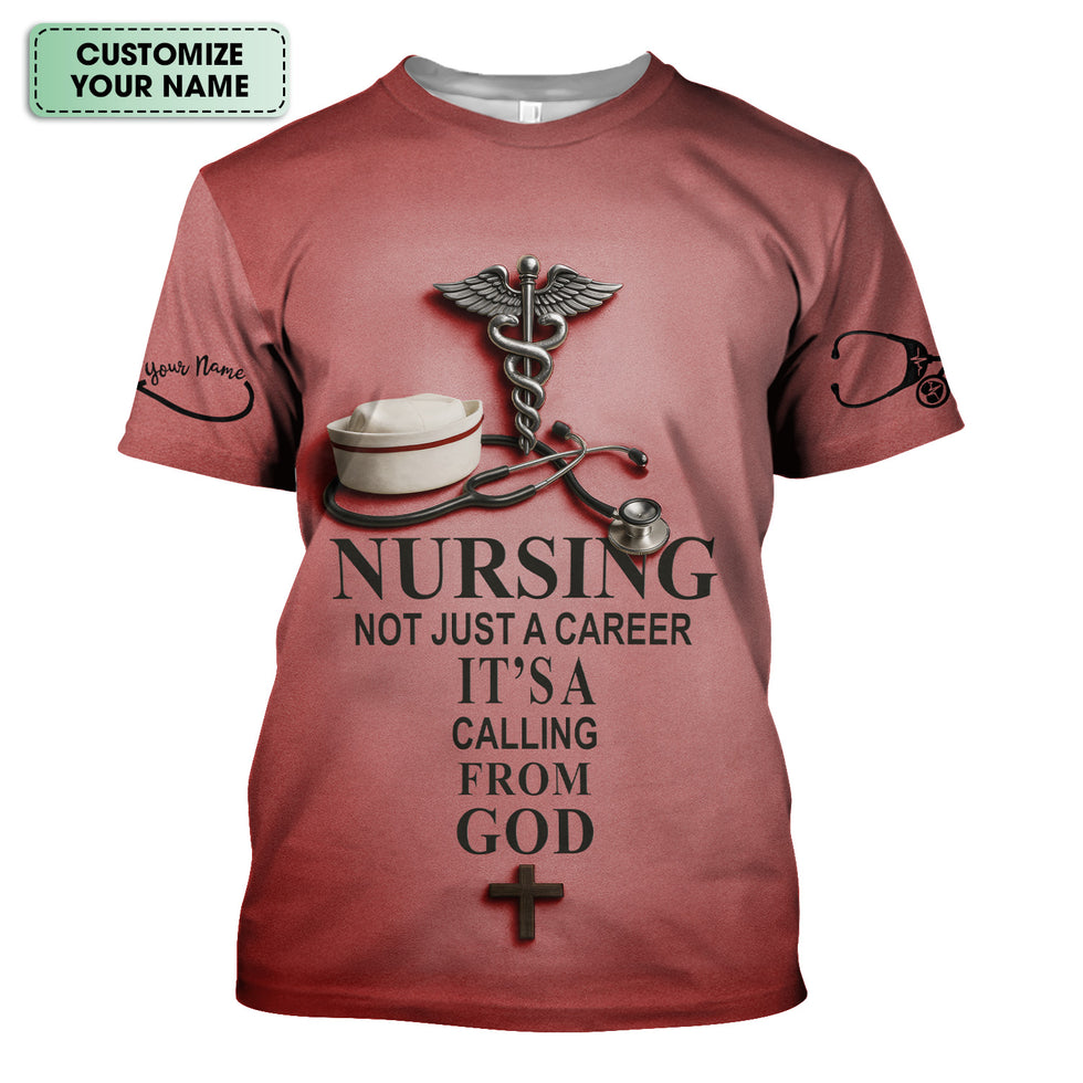 Christian Nurse Shirt - Nursing Is a Calling from God - Available in M ...