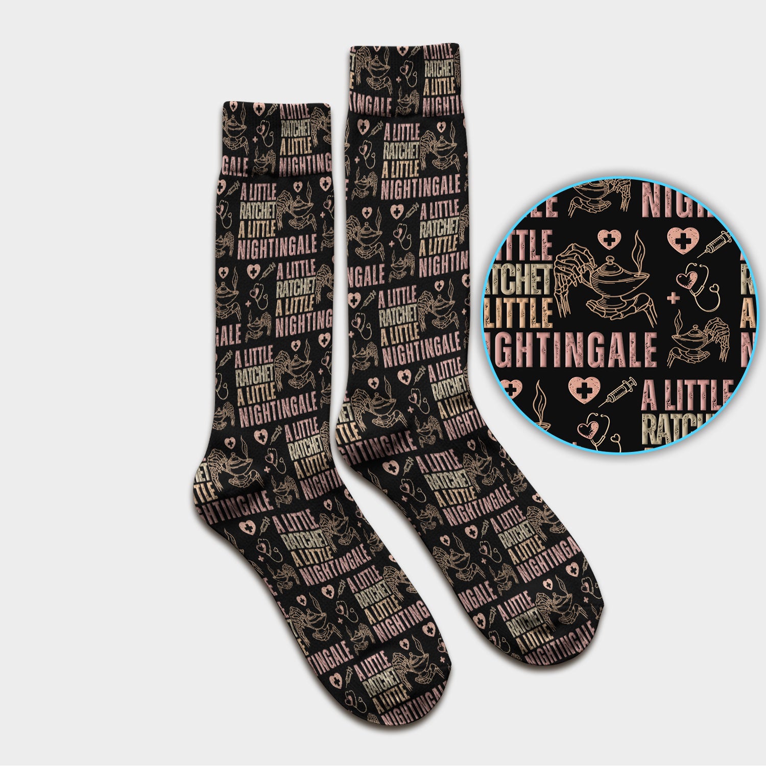A Little Ratchet A Little Nightingale Medical Socks, Breathable Fabric ...